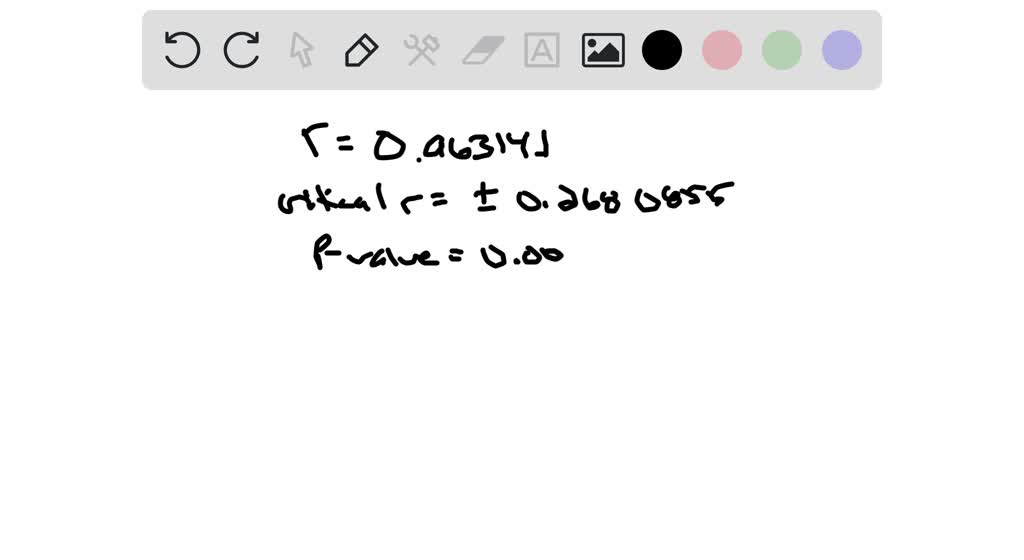 Use a significance level of α=0.05 and refer to the accompanying displays. Fifty-four wild bears ...