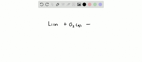 SOLVED:Write the chemical equation for the production of lithium oxide ...