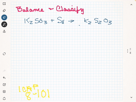 SOLVED:Balance this chemical equation and classify it as combination ...