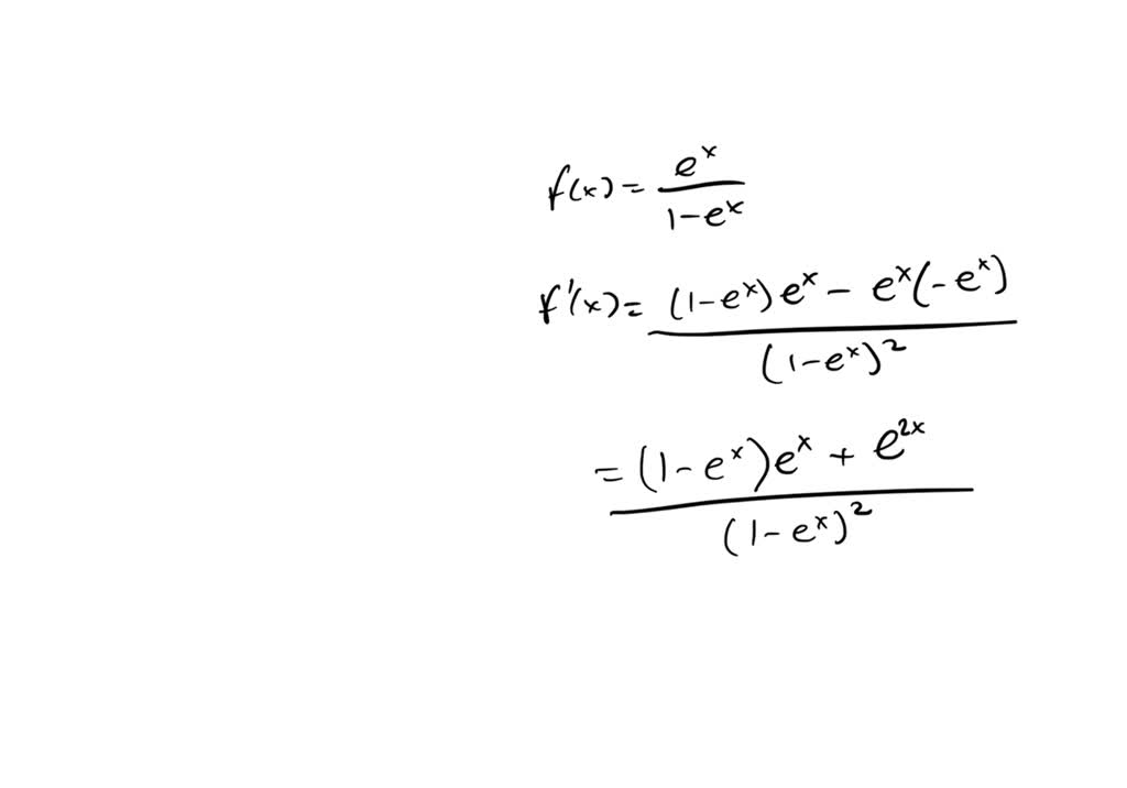 SOLVED:What Derivatives Tell Us about the Shape of a Graph. f(x)=(e^x ...