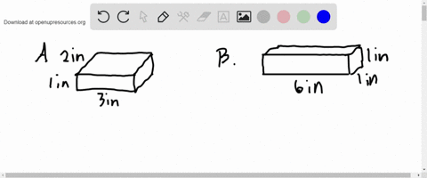 SOLVED:- Prism A and Prism B are rectangular prisms. Prism A is 3 ...