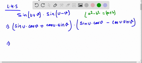 Verify the identity. sin(u+v)+sin(u-v)=2 sinu cosv | Numerade