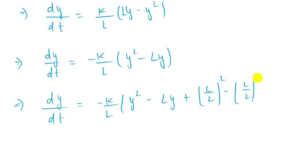 SOLVED:The logistic equation. Show that a solution y(t) of the logistic ...