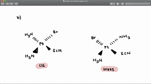 SOLVED:Draw all possible geometric isomers of the following. (a) Fe(NH3 ...