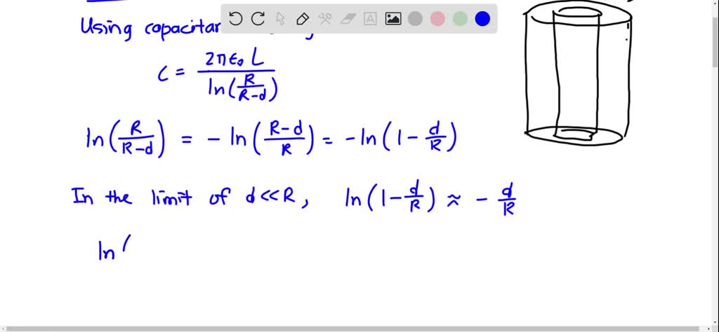 Problem 14 showed that the capacitance of a pair of concentric ...
