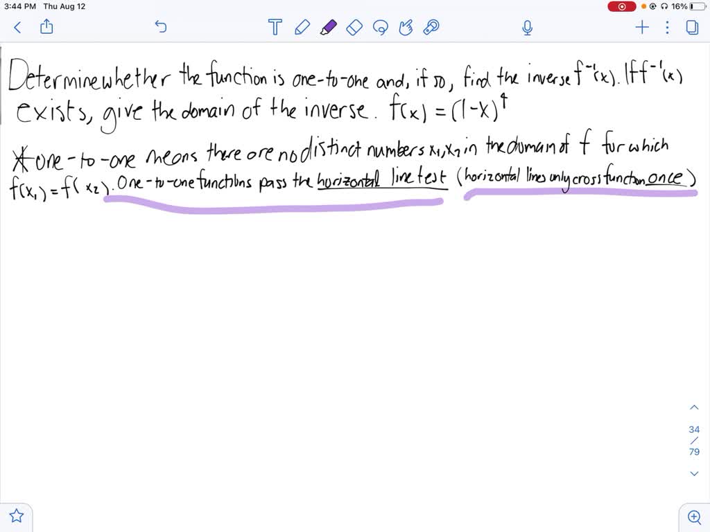SOLVED:Determine whether the given function has an inverse. If an ... SOLVED:Determine whether the given function has an inverse. If an ...