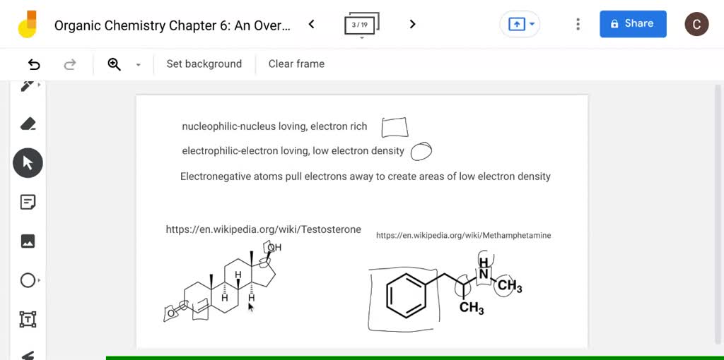 Label the electrophilic and nucleophilic sites in each molecule. | Numerade