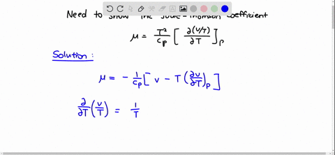 SOLVED:We introduced the Joule-Thomson effect and the Joule-Thomson ...