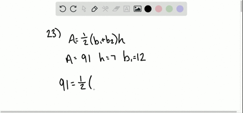 SOLVED:A formula is given along with the values of all but one of the variables. Find the value ...