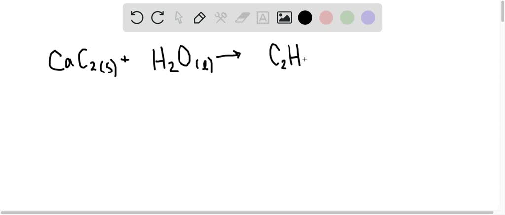 SOLVED: Acetylene is manufactured by hydrolysis of calcium carbide. (a ...