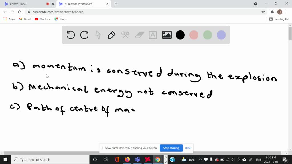 SOLVED:After being thrown into the air, a lit firecracker explodes at ...