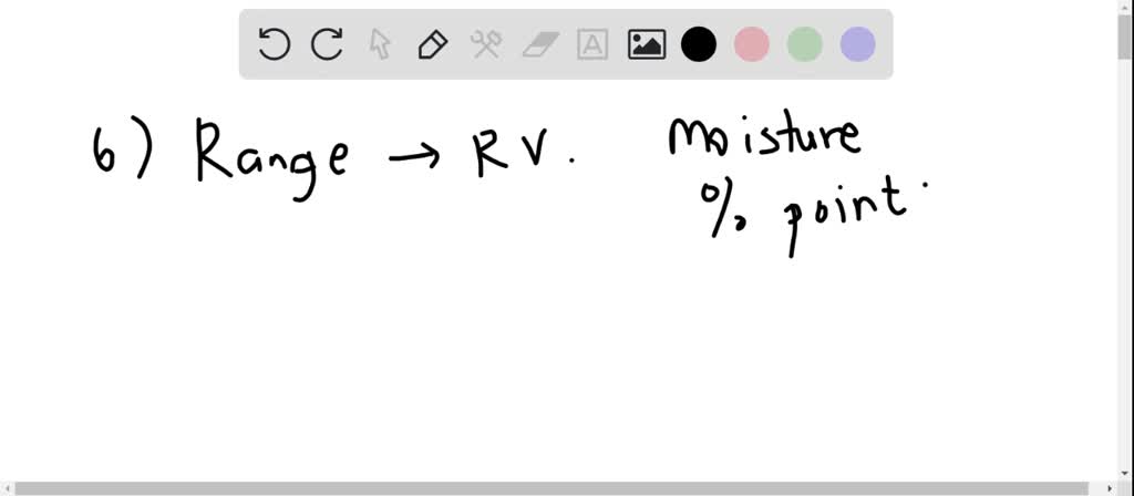 Solvedfor Each Of The Following Exercises Determine The Range Possible Values Of The Random