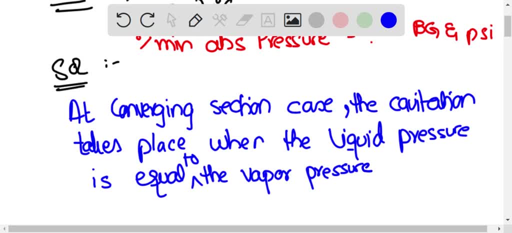 SOLVED:When water at 70^∘ C flows through a converging section of pipe ...