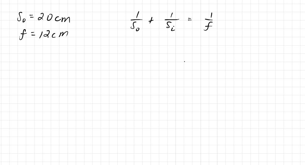 SOLVED An Object O O 4 0 Cm High Is 20 Cm In Front Of A Thin Convex