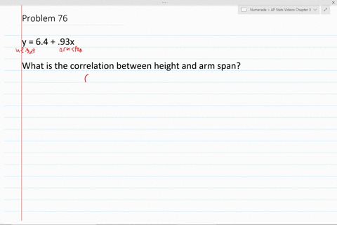 SOLVED:By looking at the equation of the least-squares regression line, you can see that the ...