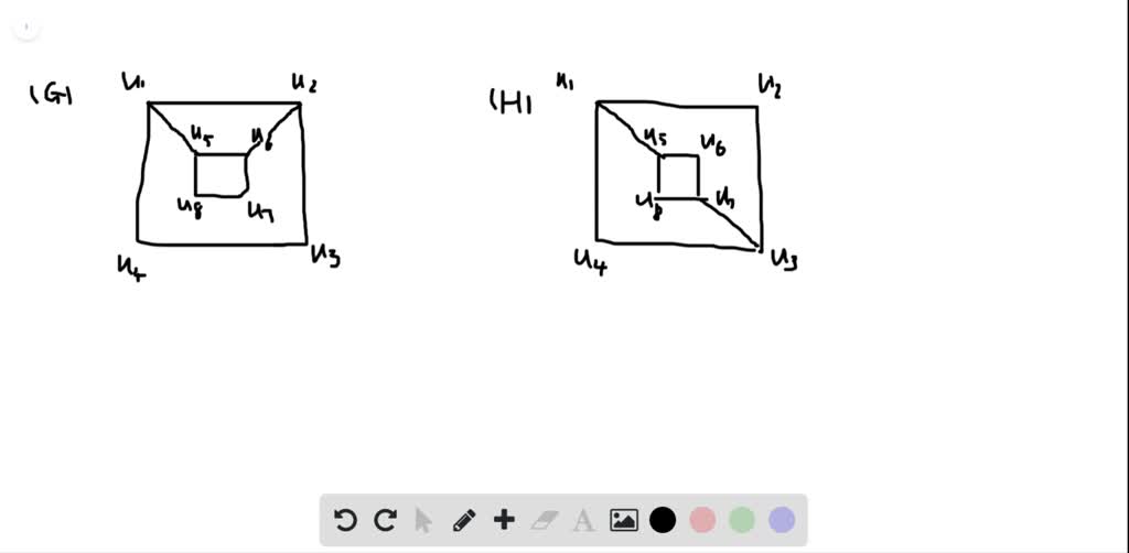 Use paths either to show that these graphs are not isomorphic or to find an isomorphism between ...