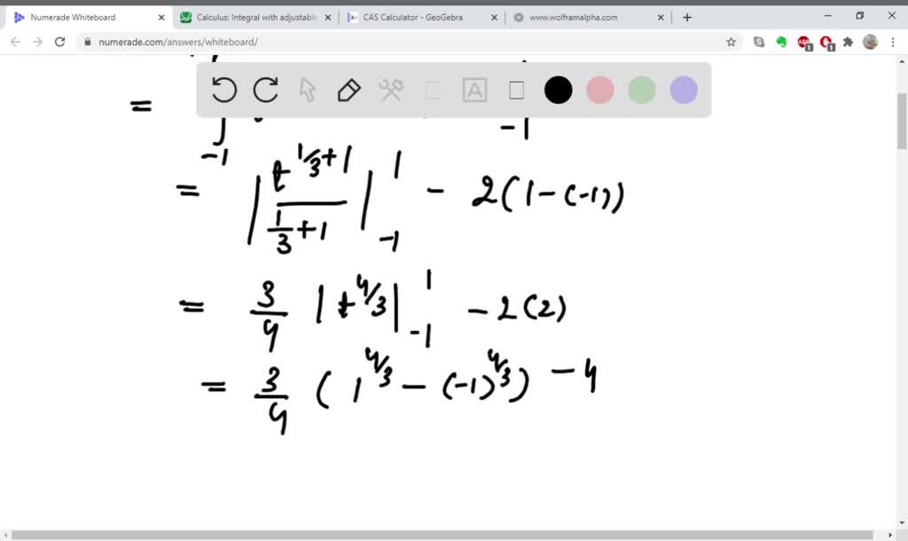 SOLVED:Evaluate the definite integral. Use a graphing utility to verify your result. \int_{-1 ...