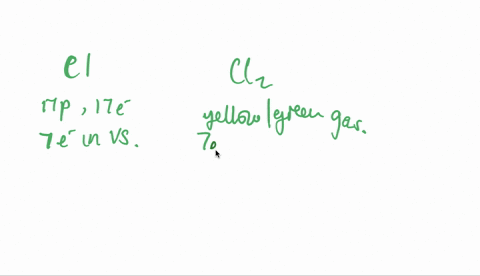 SOLVED:What are the structural differences among chlorine atoms ...