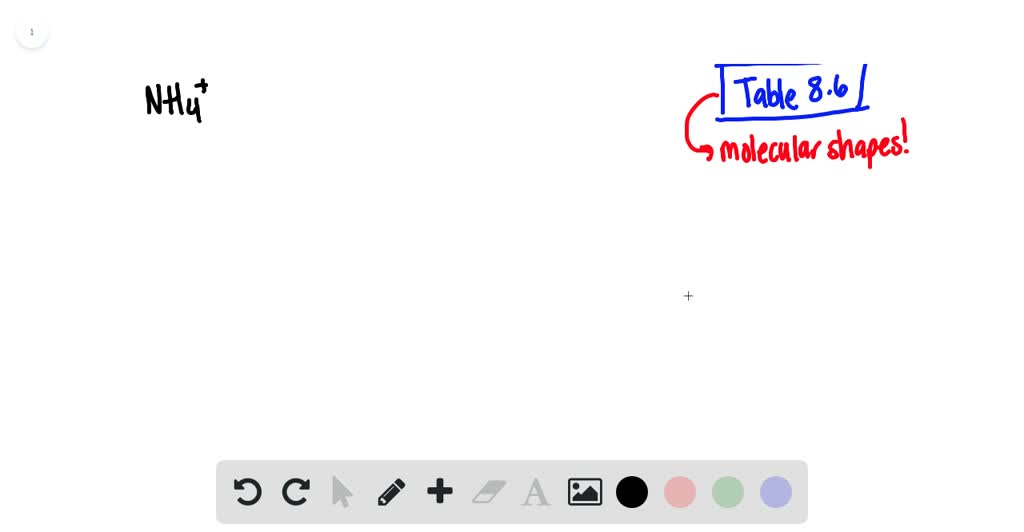 SOLVED:Challenge For a NH4^+ ion, identify its molecular shape, bond ...