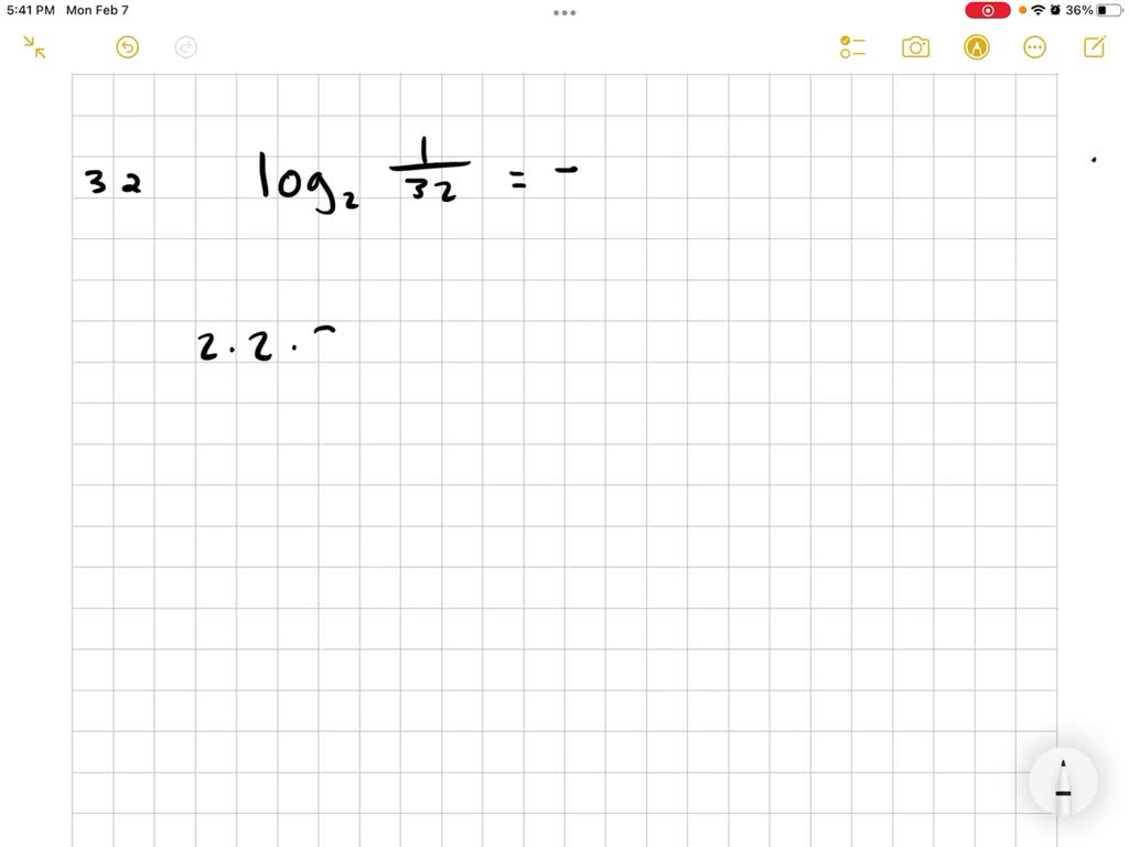 SOLVED Find The Value Of Each Logarithmic Expression Log2 1 32 