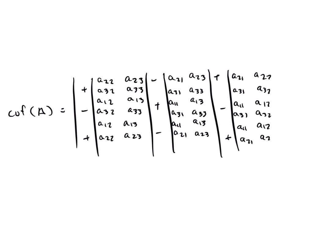 SOLVED: Show that if, in using the Laplace development, you ...