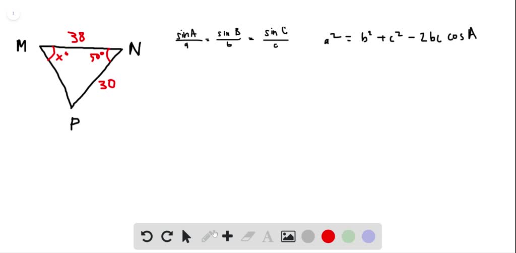 SOLVED:Use the Law of Cosines and the Law of Sines. Find x to the nearest tenth.