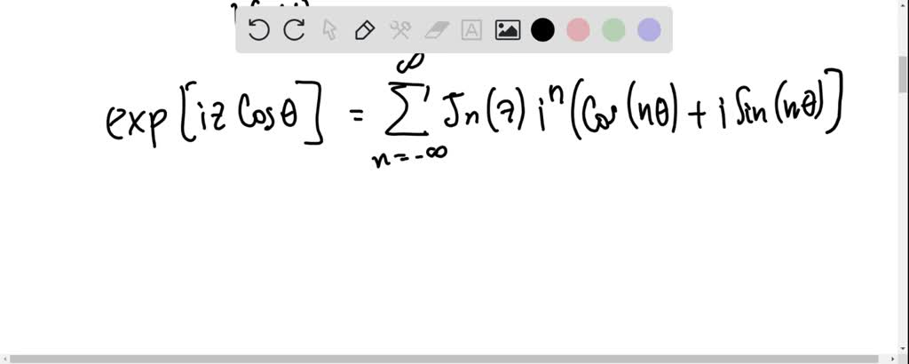 An integral representation of the Bessel function follows the contour ...