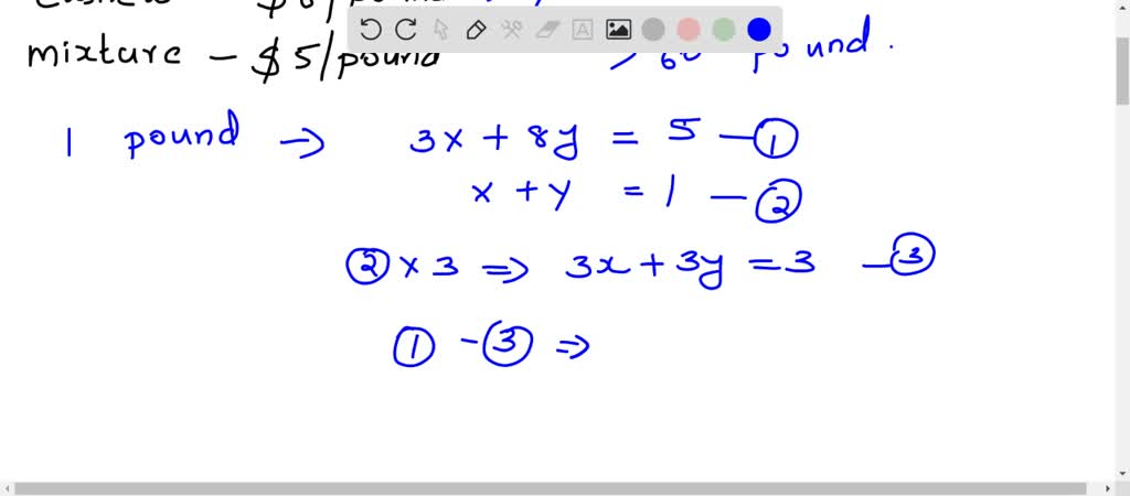 SOLVED:A merchant wishes to mix peanuts costing S3 per pound with ...
