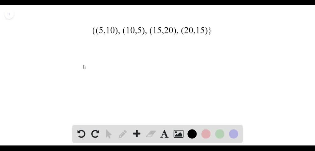 SOLVED Make A Mapping Diagram For Each Relation 5 10 10 5 15 20 