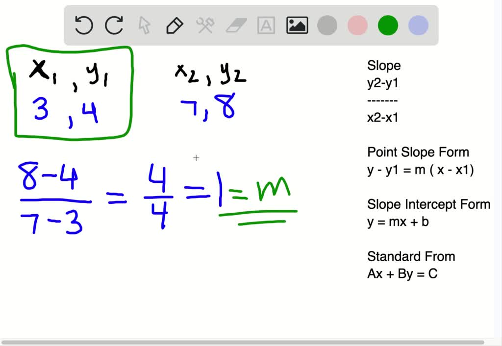 Find An Equation Of The Line Containing The Two G 