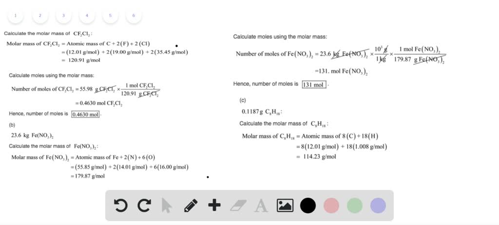 ⏩solved Determine The Number Of Moles Of Molecules Or Formula… Numerade