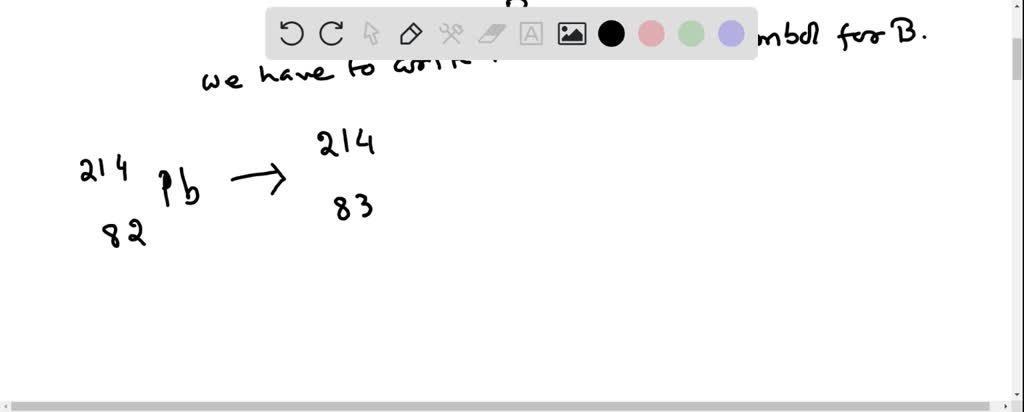 ⏩SOLVED:A nucleus of lead-214 decays by beta emission, forming… | Numerade