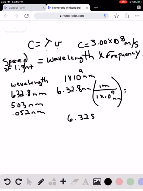 SOLVED:Calculate the frequency of each of the following wavelengths of ...