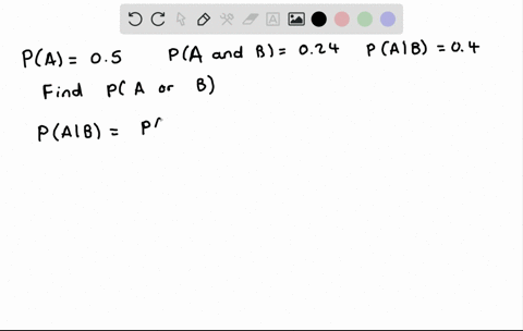 SOLVED:Suppose that A and B are events defined on a common sample space and that the following ...