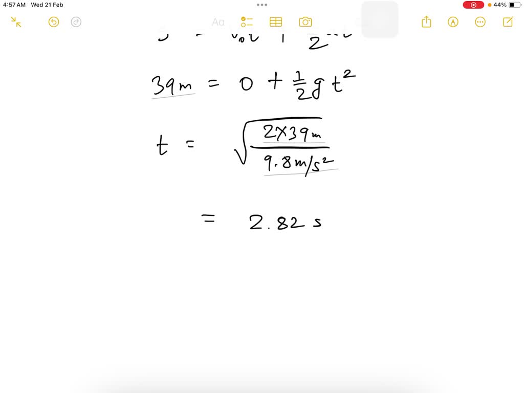 ⏩SOLVED:A cement block accidentally falls from rest from the ledge ...