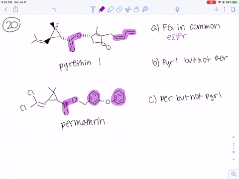 SOLVED:(The Pyrethrins-Natural Insecticides of Plant Origin, Chemical ...