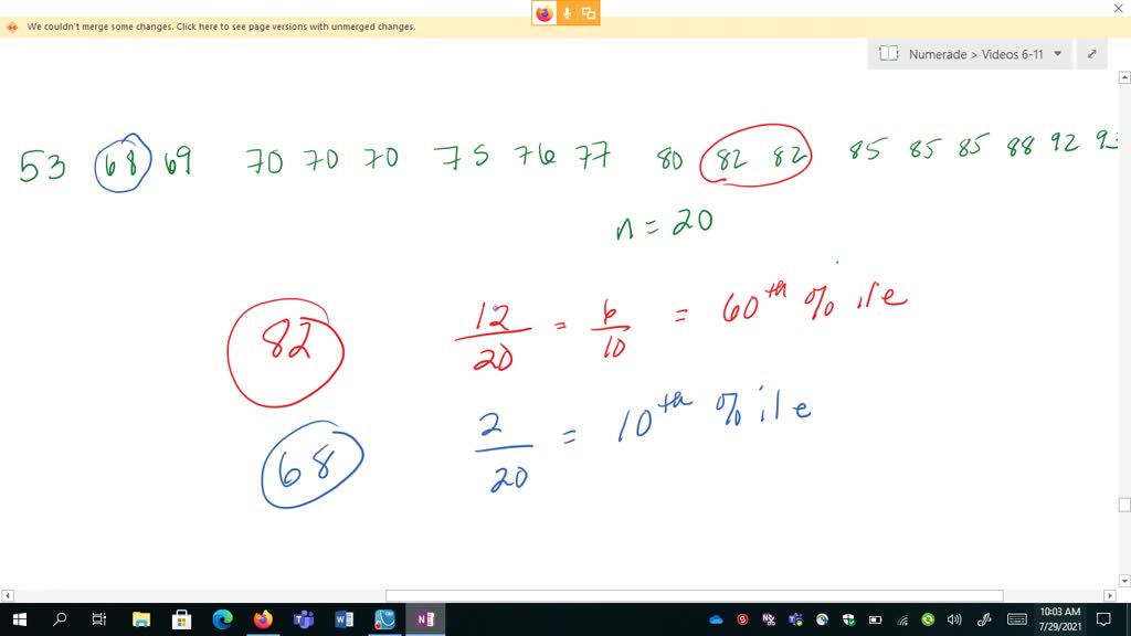 From The Table Below Give The Percentile Of Value SolvedLib