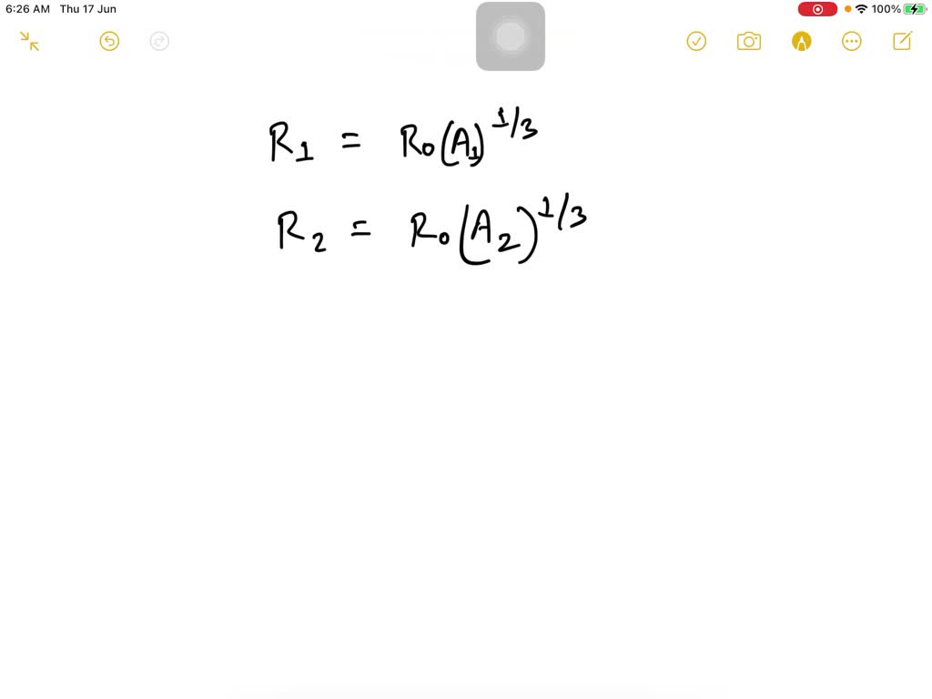 SOLVED:Obtain approximately the ratio of the nuclear radii of the gold ...