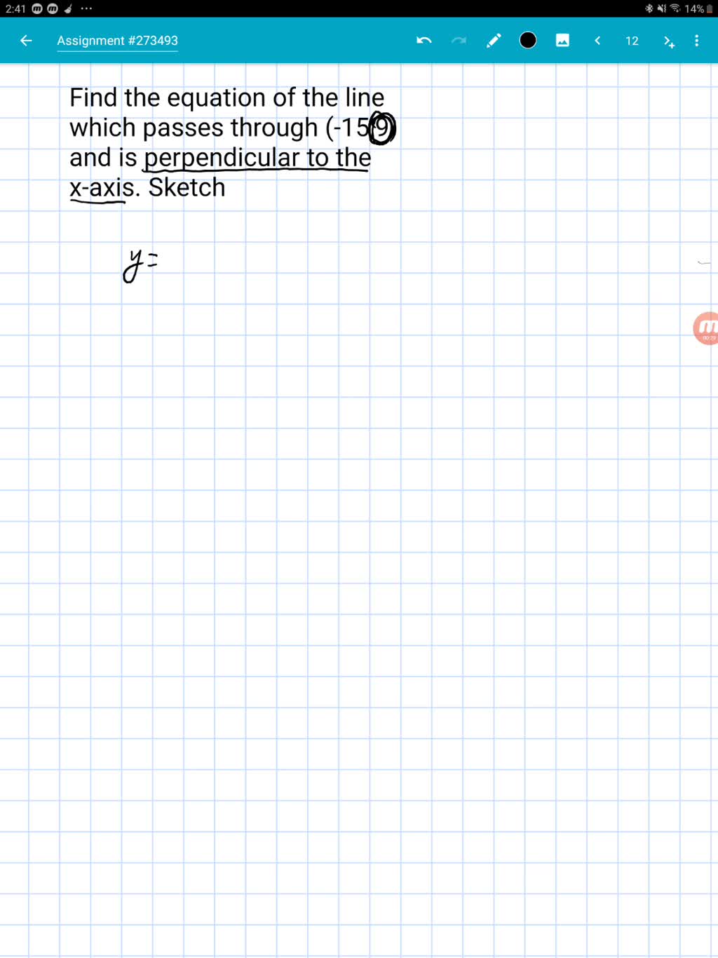 SOLVED Find The Equation Of Each Of The Lines With The Given Properties