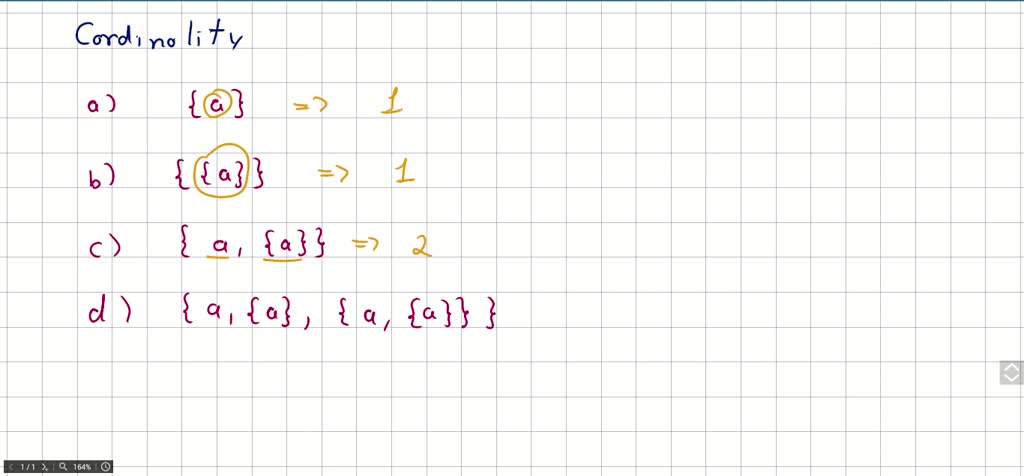 Determine The Cardinality Of Each Of The Following Se SolvedLib