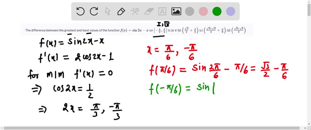 SOLVED:Match the difference of greatest and least value of the ...