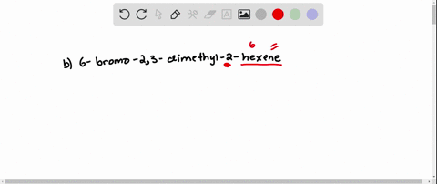 SOLVED:Draw the structure for each of the following compounds: a. 3,3 -dimethylcyclopentene b. 6 ...