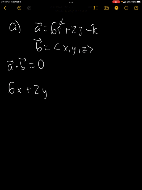 SOLVED:(a) Find a 3-dimensional vector perpendicular to the given ... SOLVED:(a) Find a 3-dimensional vector perpendicular to the given ...