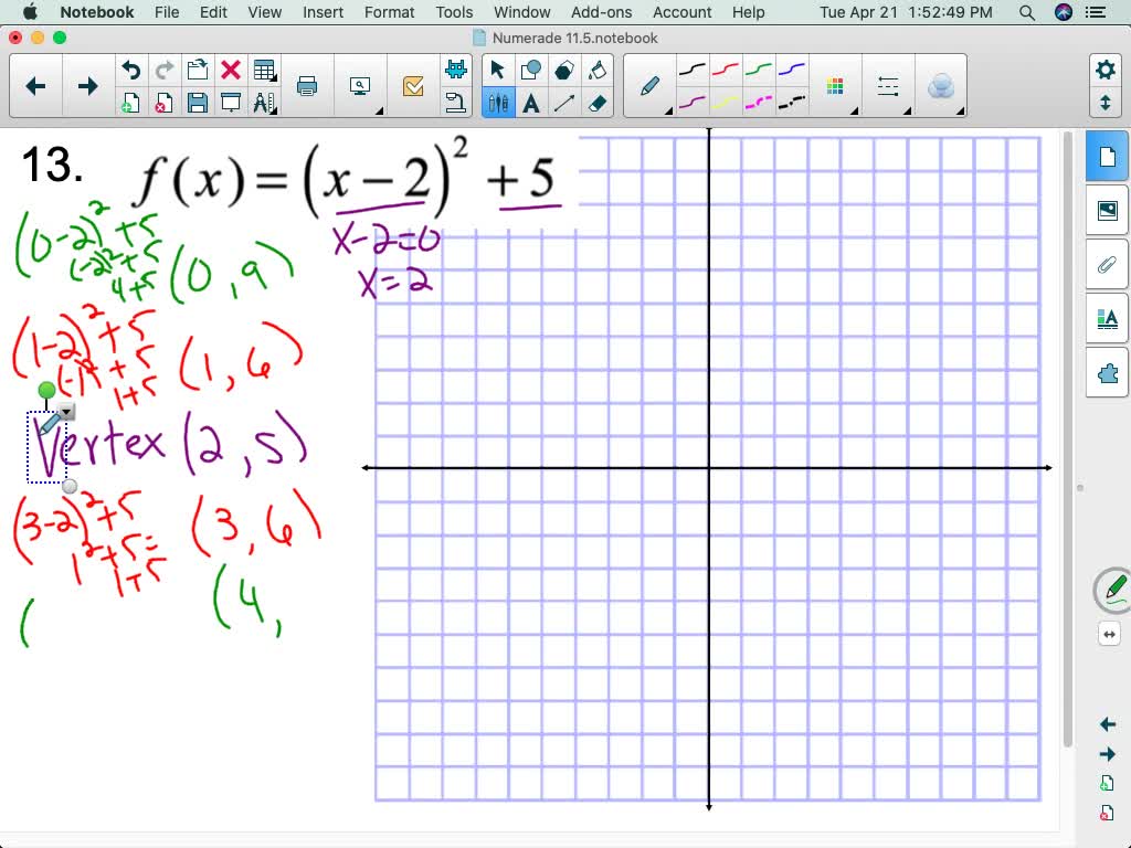 SOLVED:Sketch the graph of each quadratic function. Label the vertex ...