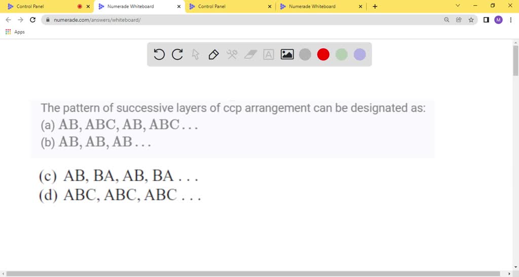 SOLVED: The pattern of successive layers of ccp arrangement can be ...