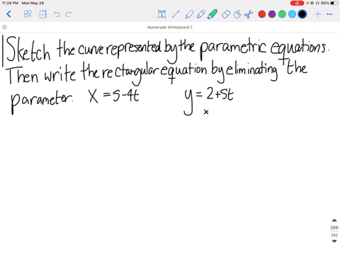 SOLVED:In Exercises 1–18, sketch the curve represented by the parametric equations (indicate the ...