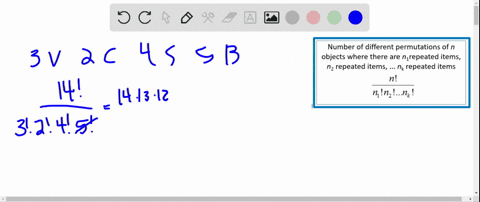 SOLVED:These problems involve distinguishable permutations ...