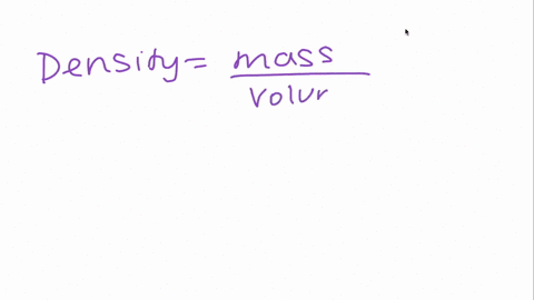 SOLVED:The density of an irregularly shaped object is determined by immersing the object in ...