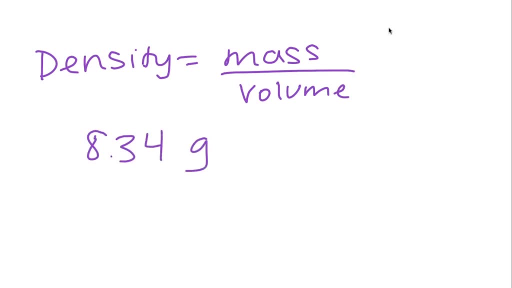 SOLVED:The density of an irregularly shaped object is determined by immersing the object in ...