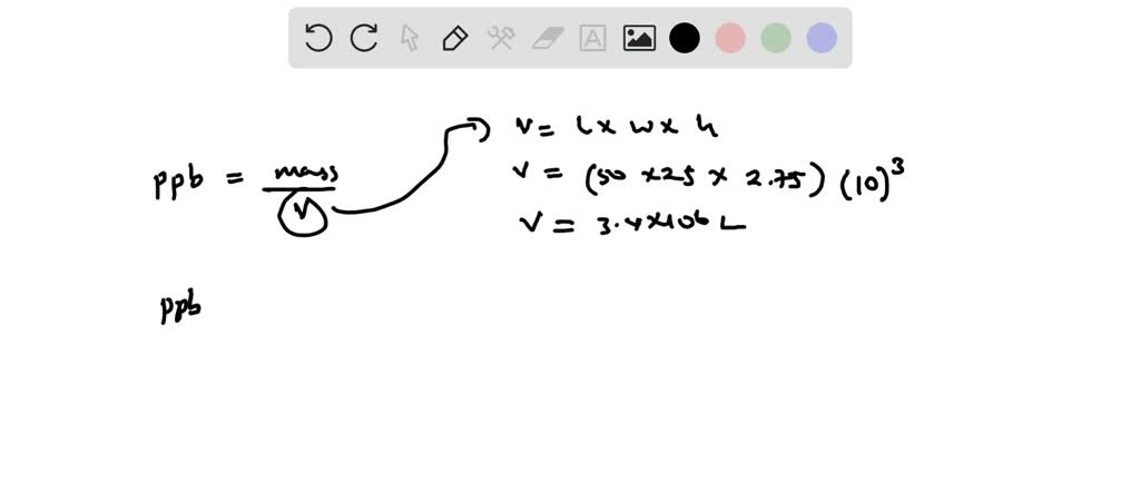 The unit ppb (parts per billion) is used for extremely dilute ...